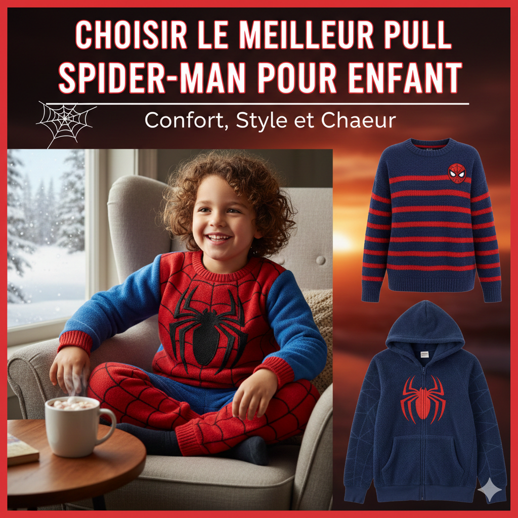 Choisir le meilleur pull Spider-Man pour enfant : confort, style et ch ...